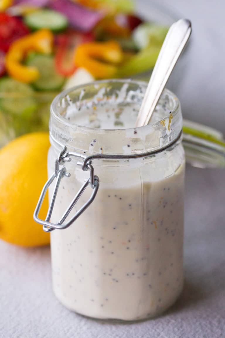 Creamy Lemon Poppyseed Dressing - Crumb: A Food Blog